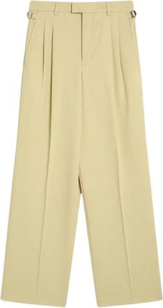 Ami Femme, Pantalons, Beige, Taille: 36 FR Pantalon ample pliss&eacute;