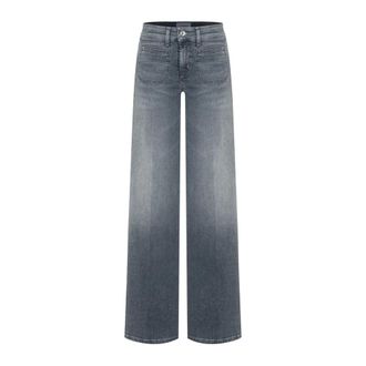 Cambio Weite Bein Jeans - - Jeans - Damen - Grau - S