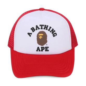 A Bathing Ape A Bathing APE - Casquette College Mesh - Homme - Accessoires - Rouge - Taille: ONE Size