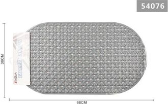 Trade Shop Trade Shop Traesio - Trade Shop - tappen f&uuml;r antiscivolo 68 x 38 cm tappetino vasca da bagno grigio 54076