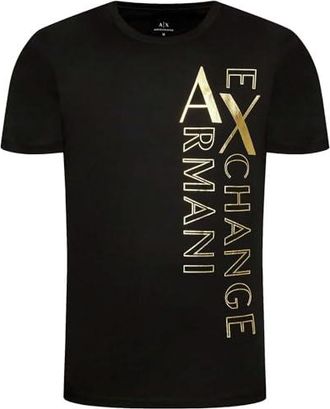 A|X Armani Exchange T-shirt pour homme 3LZTNA ZJ9AZ, manches courtes, col rond, Noir, Medium