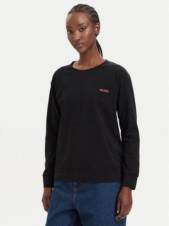 HUGO BOSS Pyjama-Bluse 50555632 Schwarz Regular Fit