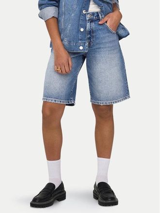 Only Bermudahose Mate 15340976 Blau Baggy Fit