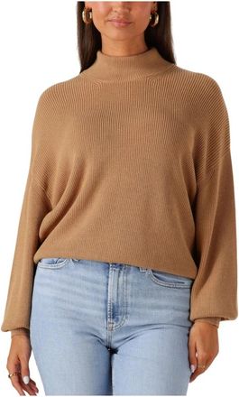 Moss Copenhagen Magnea Rachelle M Pullover - - Knitwear - Damen - Braun - S/M