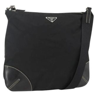 Prada Sac bandouli&egrave;re vintage en nylon Pre-owned - Femme - Pre-owned - Noir - Taille: ONE Size