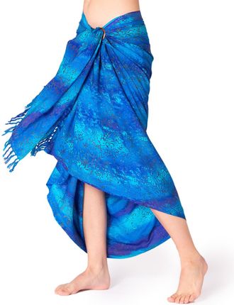 Panasiam Sarong B124 blue wave, L