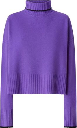 Pinko Pinko, Femme, Pulls, Violet, Taille: 40 FR Falkland Turtleneck Sweater