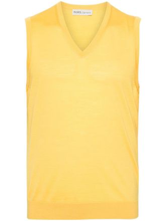 MODES gilet en mérinos - Jaune