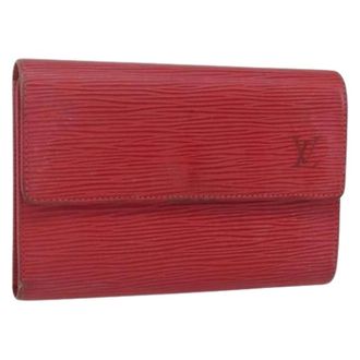 Louis Vuitton Portefeuille en cuir Pre-owned - Femme - Pre-owned - Rouge - Taille: ONE Size