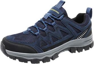 Generic Chaussures de sport pour homme - En maille - Couleur unie - Avec lacets - Chaussures de sport confortables - A&eacute;r&eacute;es - Chaussures de course souples - C