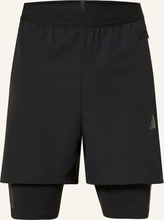 adidas 2-In-1-Trainingsshorts Power schwarz