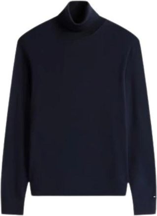 Tommy Hilfiger Homme, Pulls, Bleu, Taille: XL Col roul&eacute;s