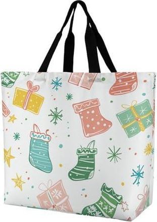 Generic Et Chaussettes Sac A Main Femme L&eacute;ger Sacs De Courses Grand Sac Cabas Pour Gym Shopping Travail