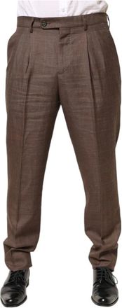 Brunello Cucinelli Homme, Pantalons, Brun, Taille: L Pantalon de ville