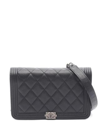 Chanel sac &agrave; bandouli&egrave;re matelass&eacute; &agrave; cha&icirc;ne (2021) - Noir