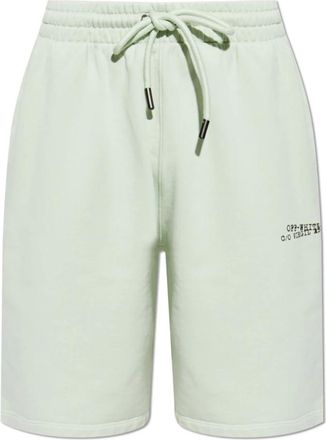 Off-white Homme, Shorts, Vert, Taille: 2XL Short Imprim&eacute; Logo
