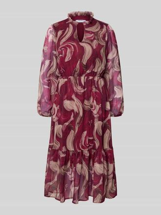Zabaione Midikleid mit V-Ausschnitt Modell Za44raa