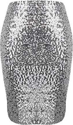 Generic Jupe Longue Ecru Paillette Droite Trapeze Laine Transparente Courtes Dye Paillettes Gothique Viscose Charleston Superposés Patchwork Le Pastel Mexicai