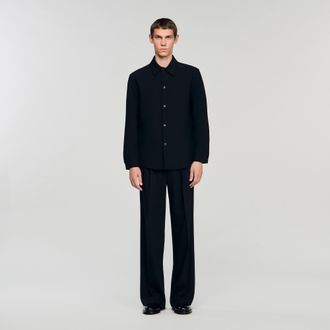 Sandro Chemise en jersey &agrave; manches longues