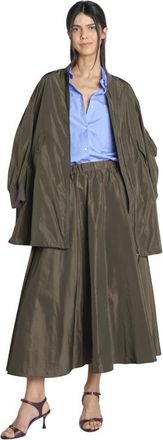 Aspesi Femme, Jupes, Vert, Taille: 38 FR Circle Skirt