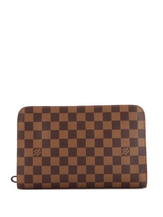 Louis Vuitton Pochette Saint Louis Damier clutch bag - Braun