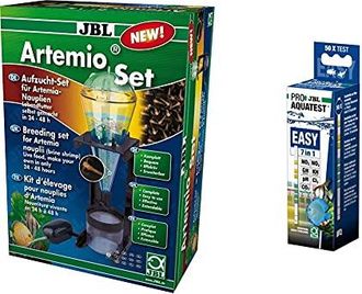 JBL Artemio Set Aufzucht-Set f&uuml;r Lebendfutter (komplett), 61060 & Aquarienwasser-Teststreifen, 50 Teststreifen, PROAQUATEST Easy 7in1