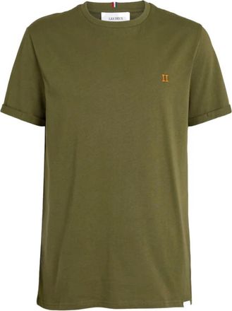Les Deux Homme, Tops, Vert, Taille: XL Norregaard Contrast T-shirt