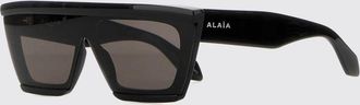 Alaia Lunettes de soleil ail-de-chat en ac&eacute;tate de forme rectangulaire