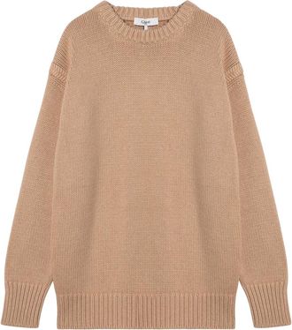 Chlo&eacute; Femme, Pulls, Brun, Taille: 38 FR Tricot &agrave; col rond