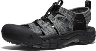 Keen Newport H2 Sandale Homme, Black Steel Grey, 42.5 EU