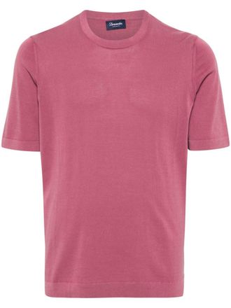 Drumohr t-shirt en maille fine - Rose