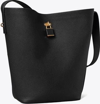 Tory Burch Damen Slim Lock Bucket Bag