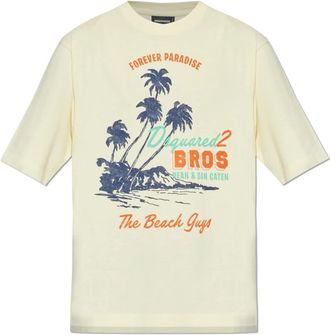 Dsquared2 Herren, Oberteile, Gelb, MGr&ouml;&szlig;e