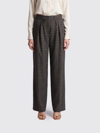 Dries Van Noten Pantalon droit taille haute en laine &agrave; motif &agrave; carreaux