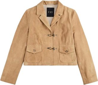 Fay Femme, Vestes, Beige, Taille: 40 FR Giacconi Jacket