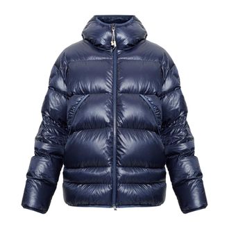 Moncler Anapo Kapuzen-Daunenjacke in Mid-L&auml;nge - - Jackets - Herren - Blau - 2XL