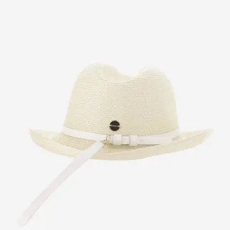Filippo Catarzi Womens Paper Blend Hat Natural