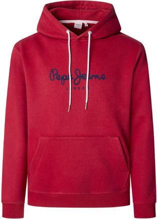 Pepe Jeans London Herren Macbeth Plain Hoodie Sweatshirt, Rot (Rugby RED), M, Rot (Rugby Red), M