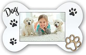 ZEP S.r.l. Floyd Holzbilderrahmen, Holz, Weiß, Für 1 Foto 10 x 15 cm