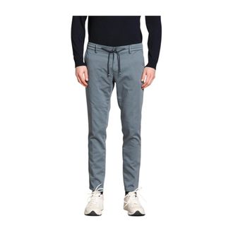 Mason's Homme, Pantalons, Bleu, Taille: XS Pantalon Chino Slim Fit en Air Force Blue