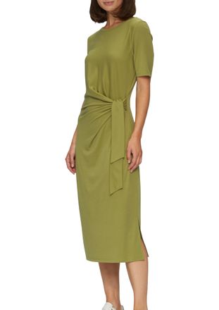 s.Oliver Midikleid aus Jersey mit Knoten-Detail