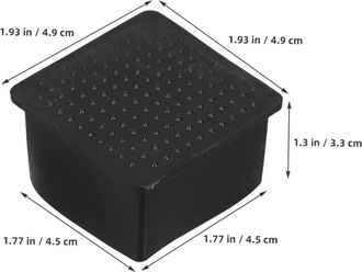 Lurrose 10 Stück Teiliges Quadratische rutschfeste Stuhlbeinkappen Robustem Material Schützende Möbelbezug für Tisch und Stuhlbeine Installieren Bodenschoner 