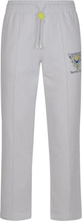Casablanca Homme, Pantalons, Blanc, Taille: M Tennis Club Icon Pintuck Jogger