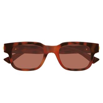 Bottega Veneta Homme, Accessoires, Brun, Taille: 49 MM Lunettes de soleil rectangulaires