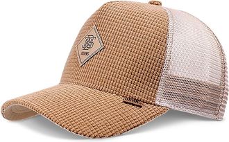 Djinns Waffle Cord (beige) - Trucker Cap Meshcap Hat Kappe Mütze Caps