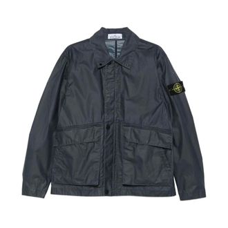 Stone Island Homme, Vestes, Bleu, Taille: M Light Vestes