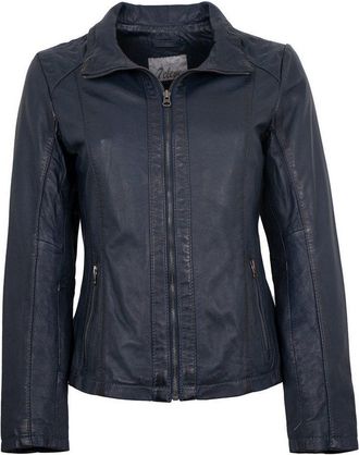 7eleven Lederjacke Chiara/L 7eleven - Damen Lederjacke Lammnappa dunkelblau