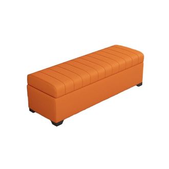 Generic Ottomane Aufbewahrungsbank F&uuml;r Wohnzimmer Und Schlafzimmer Eingangsm&ouml;bel Gepolsterter Oberseite Rechteckig Lange Aufbewahrungsbank Leder-Fu&szlig;st&uuml;tze(Tur