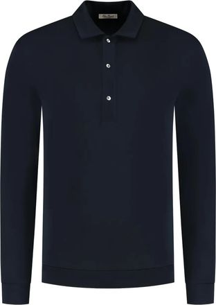 Stefan Brandt polo Lim 3B LAFR à manches longues - Bleu