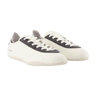 Yohji Yamamoto Unisex Tokyo Sneakers - Y-3 Leather White Calfskin Shoes